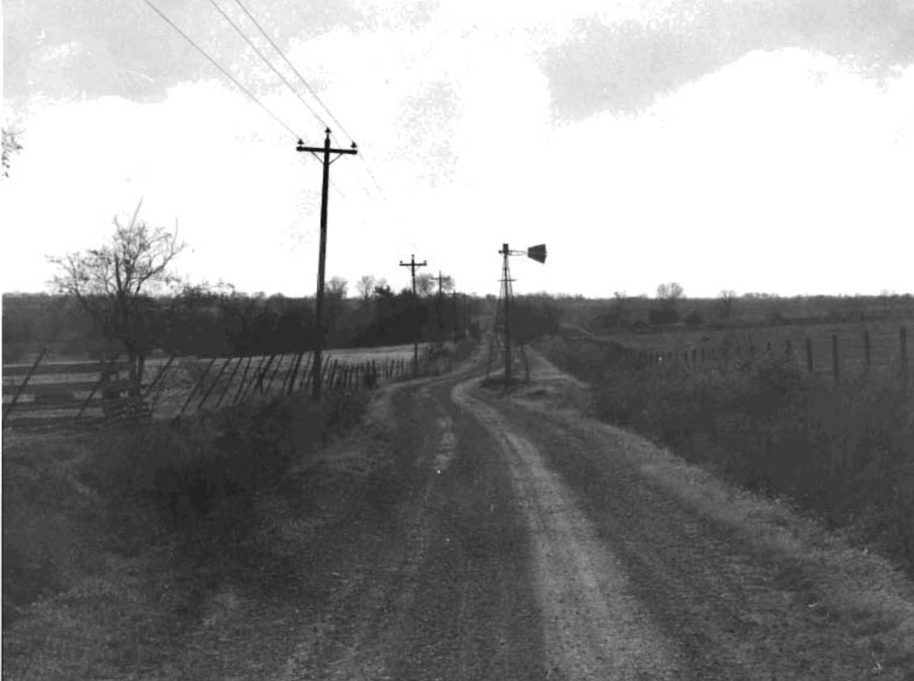 Old Windmill Road North of Winston was part of Jefferson Highway | Dirt ...